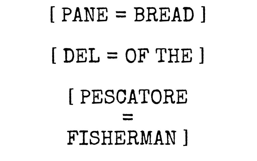 Culinary Dictionary: Pane del Pescatore - Foods of Florence